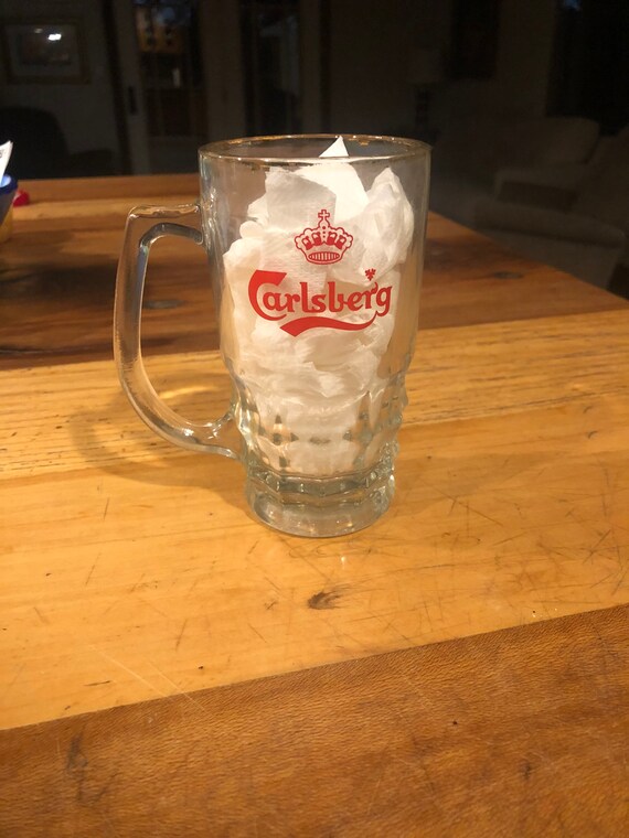 Carlsberg Vintage Beer Mug Gold Rim | Etsy