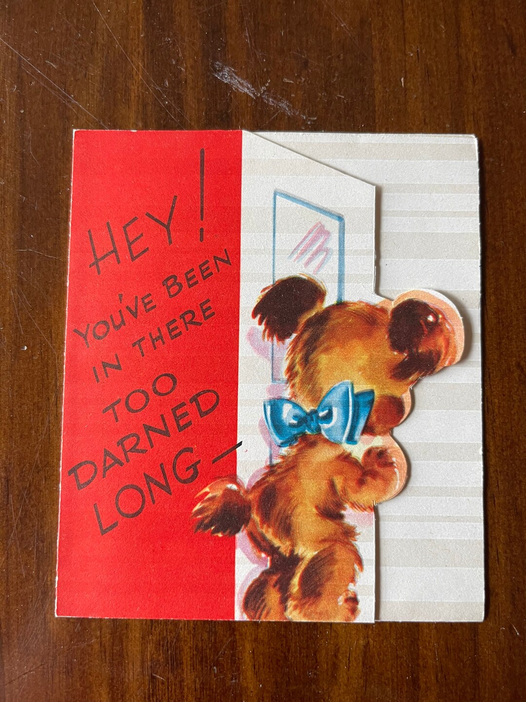 Vintage Puppy Dog Themed Get Well Soon Greeting Card Diecut - Etsy
