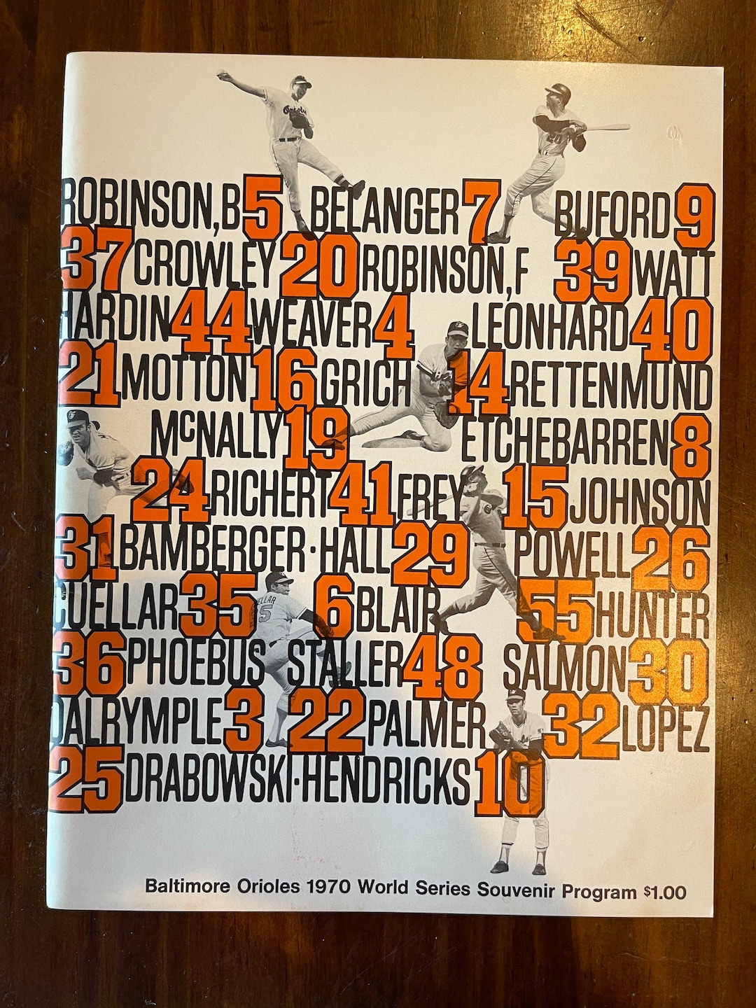 1970 Original Baseball World Series Game Program Orioles Vs Reds - Etsy