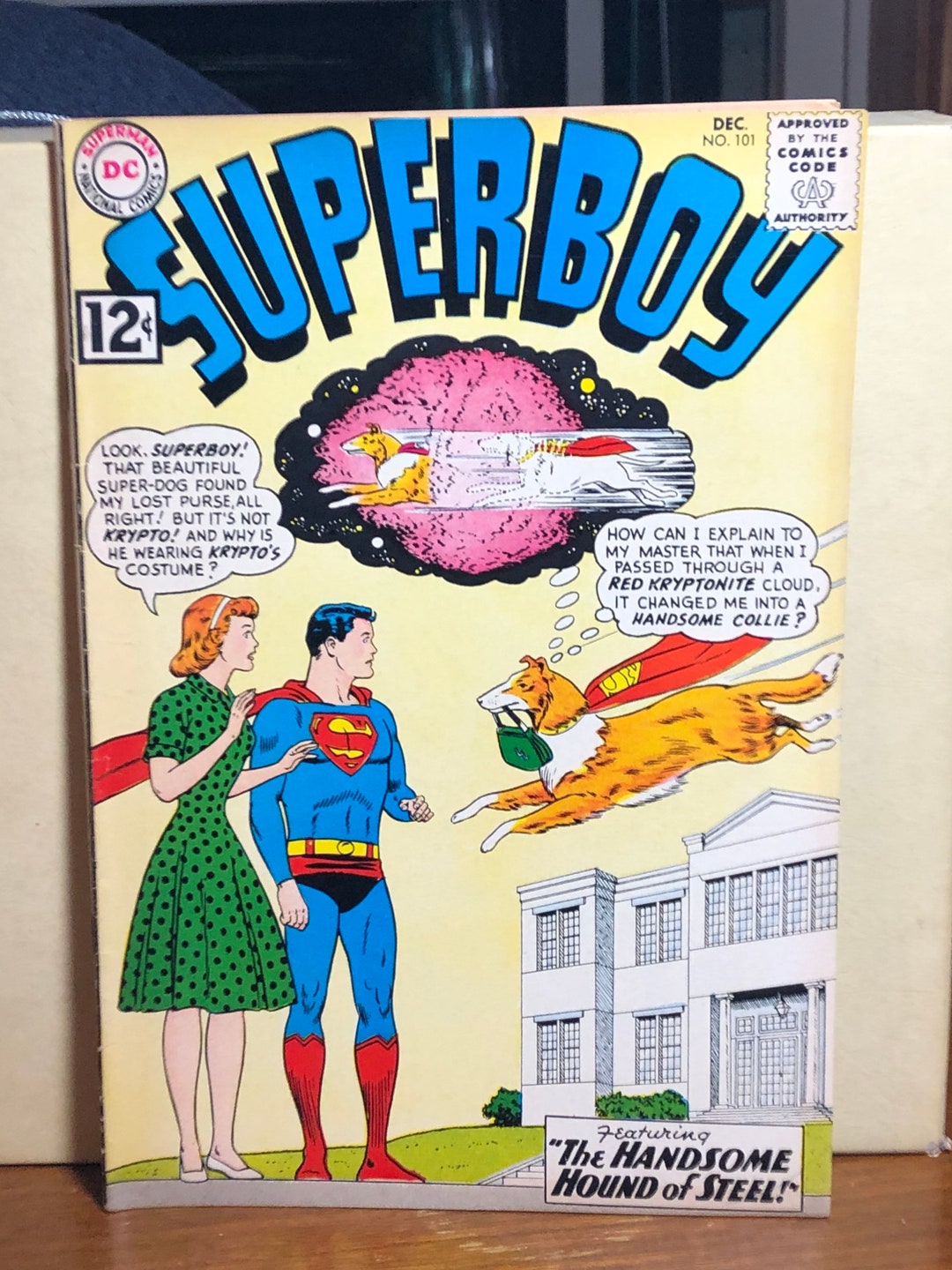 Superboy Comic 101 Book V-VF 1962 Krypto the Dog Silver Age - Etsy