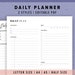 Daily Planner Printable Editable Daily Plan Undated Planner - Etsy