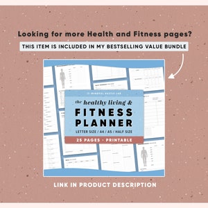 Monthly Fitness Planner, Workout Calendar Printable, Printable Fitness ...