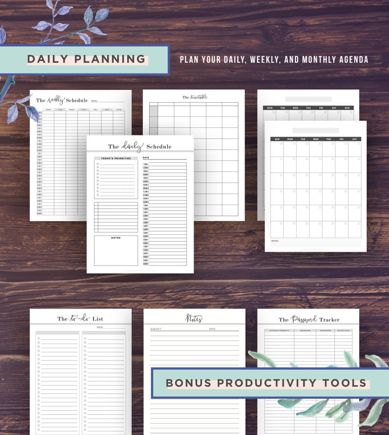 Homeschool Planner Printable, School Planner, Mom, Teacher Planner ...