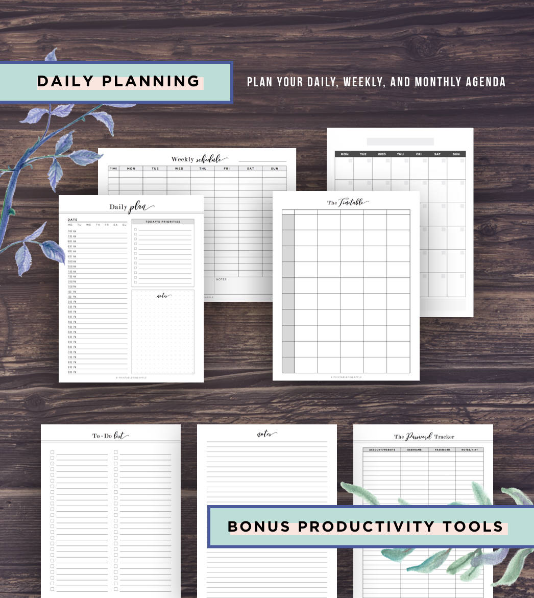 Teacher Planner 2019-2020 Lesson Planner Printable Academic | Etsy