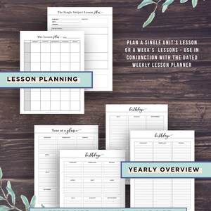 Teacher Planner 2019-2020 Lesson Planner Printable Academic - Etsy