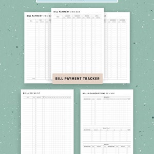 Budget Planner Printable, Financial Planner Template Bundle, Finance ...