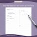 Daily Planner Printable, Editable Daily Plan, Undated Planner Inserts ...