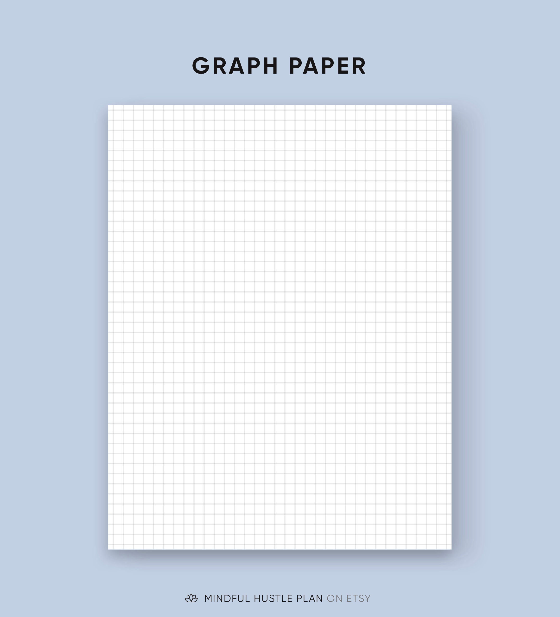 Bullet Journal Template, GRAPH Paper and Dot Grid, Half Size, Letter ...