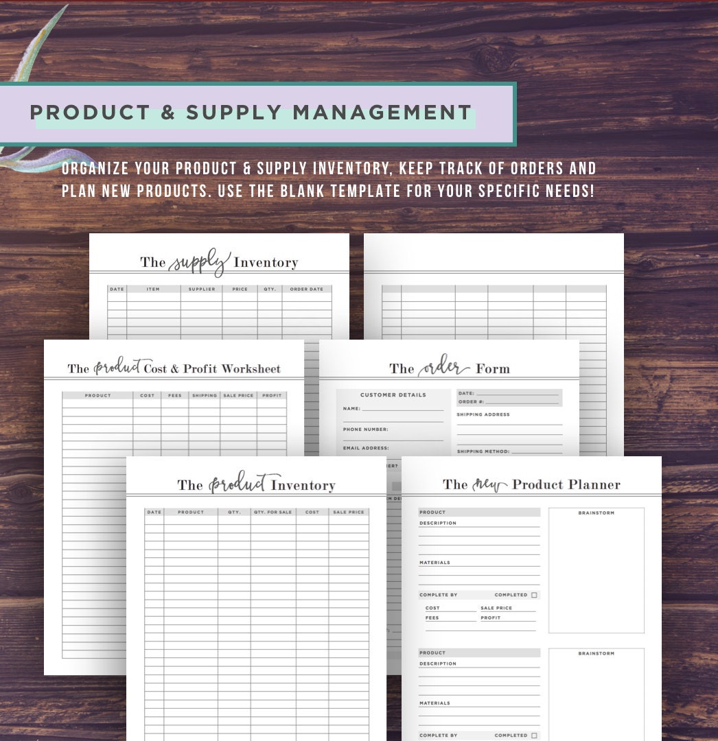 Small Business Planner Printable Etsy Business Organizer | Etsy