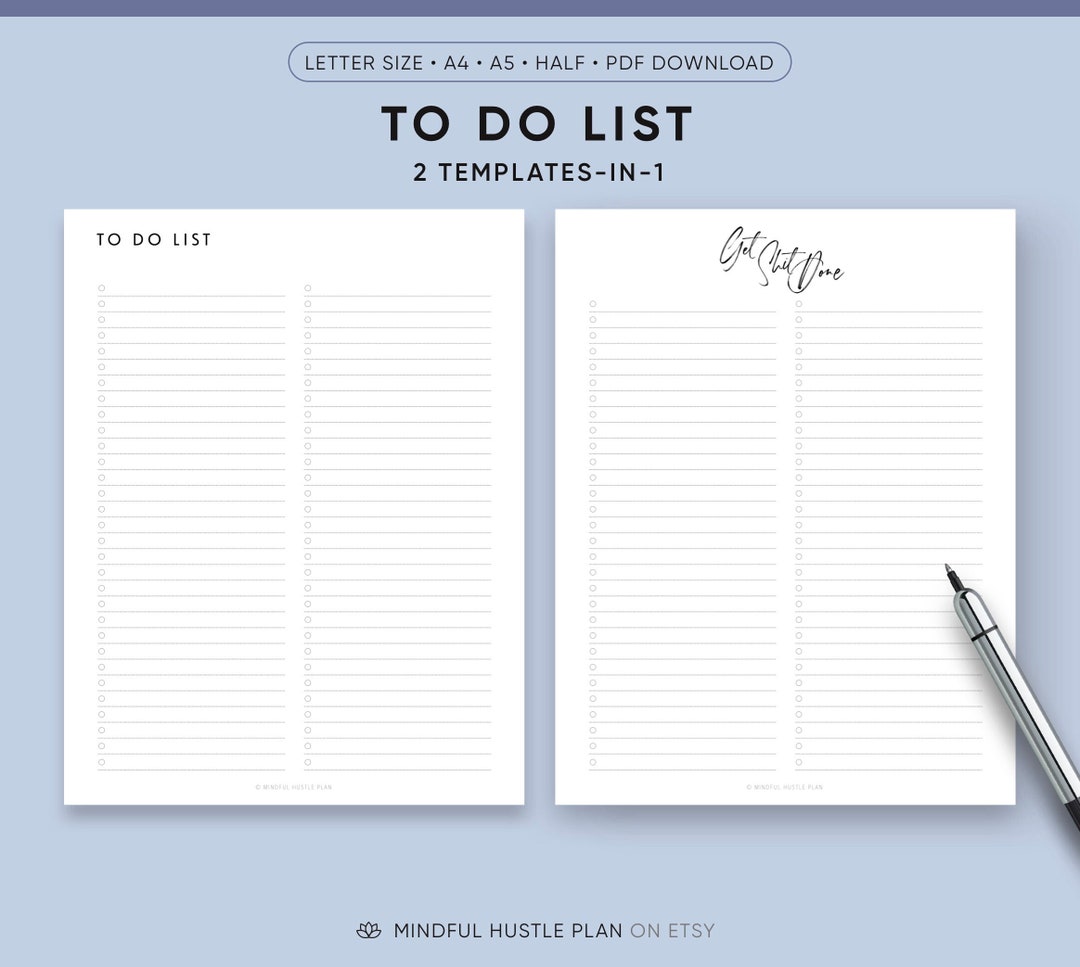 To Do List Printable, Printable to Do List, to Do List Notepad ...