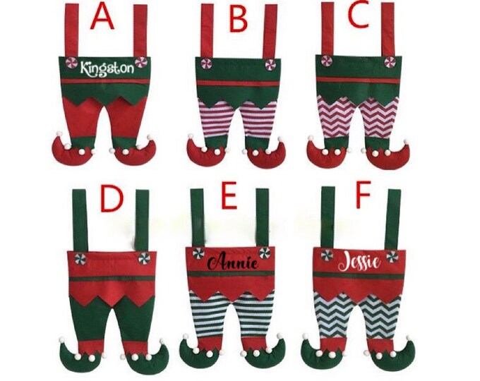 Cute Elf Pant Stocking, Personalized Holiday Gift for Entire Family - Etsy