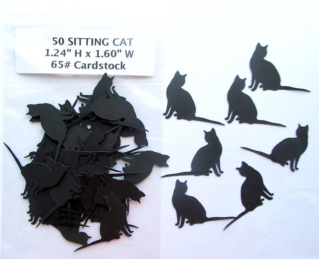 Cat Confetti for Table Scatter, Die Cuts for Paper Projects, for ...