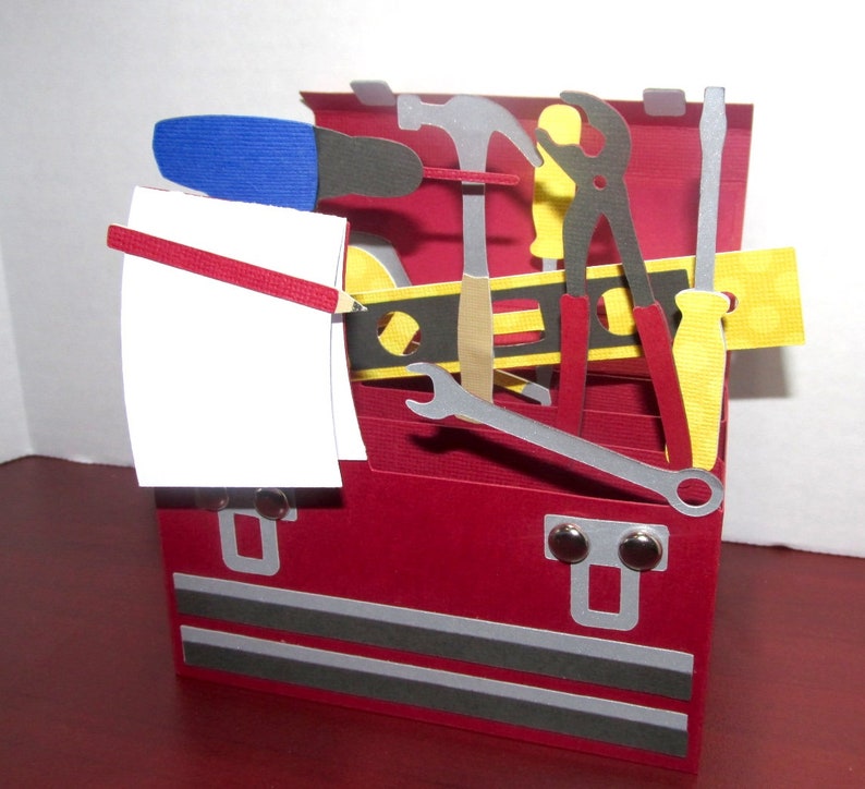 Tool Box Pop up Card for Handymen Unique Personalized Card - Etsy