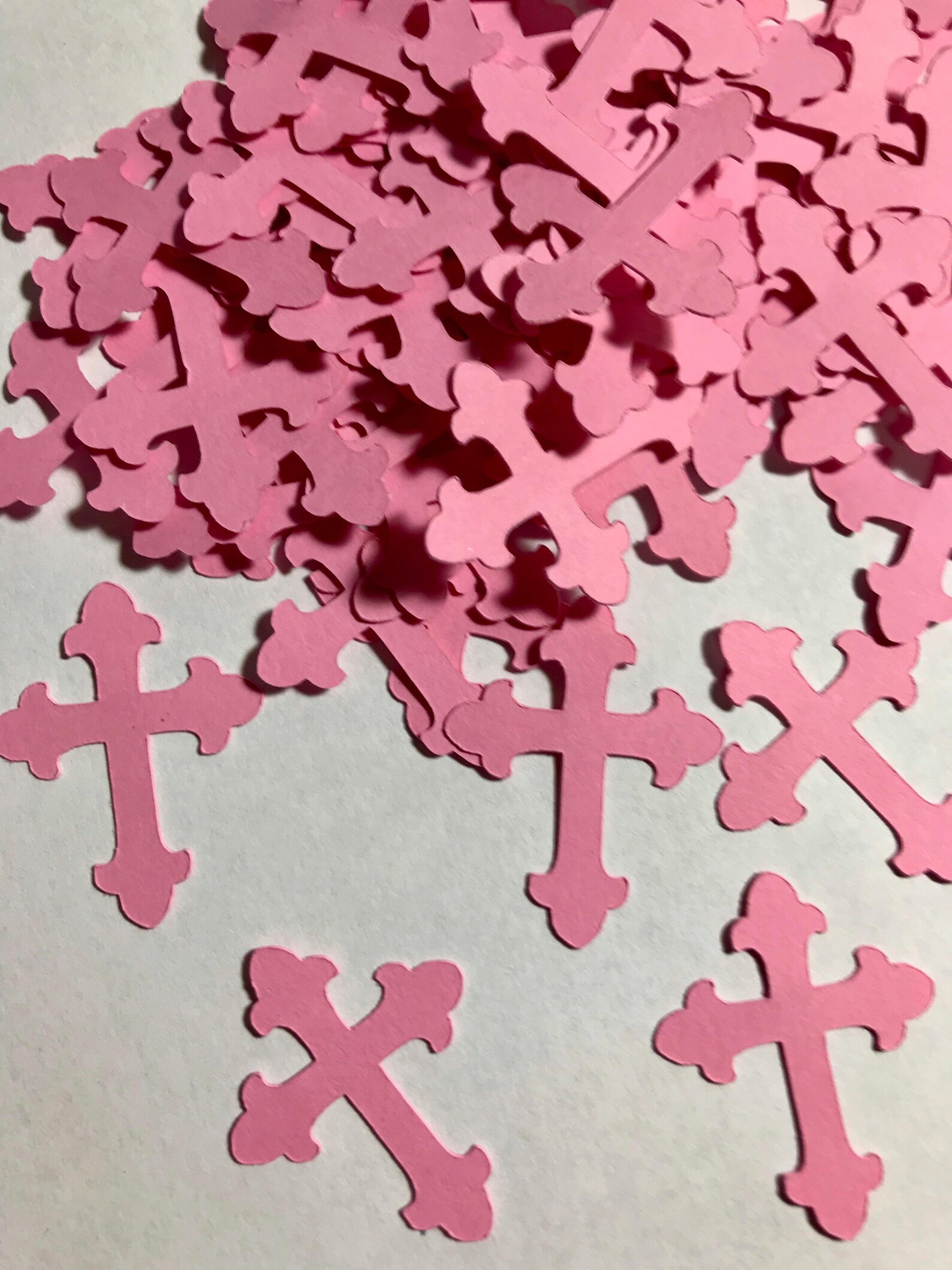Easter Cross Confetti Cut Outs for Party Decorations, Paper Die Cuts ...