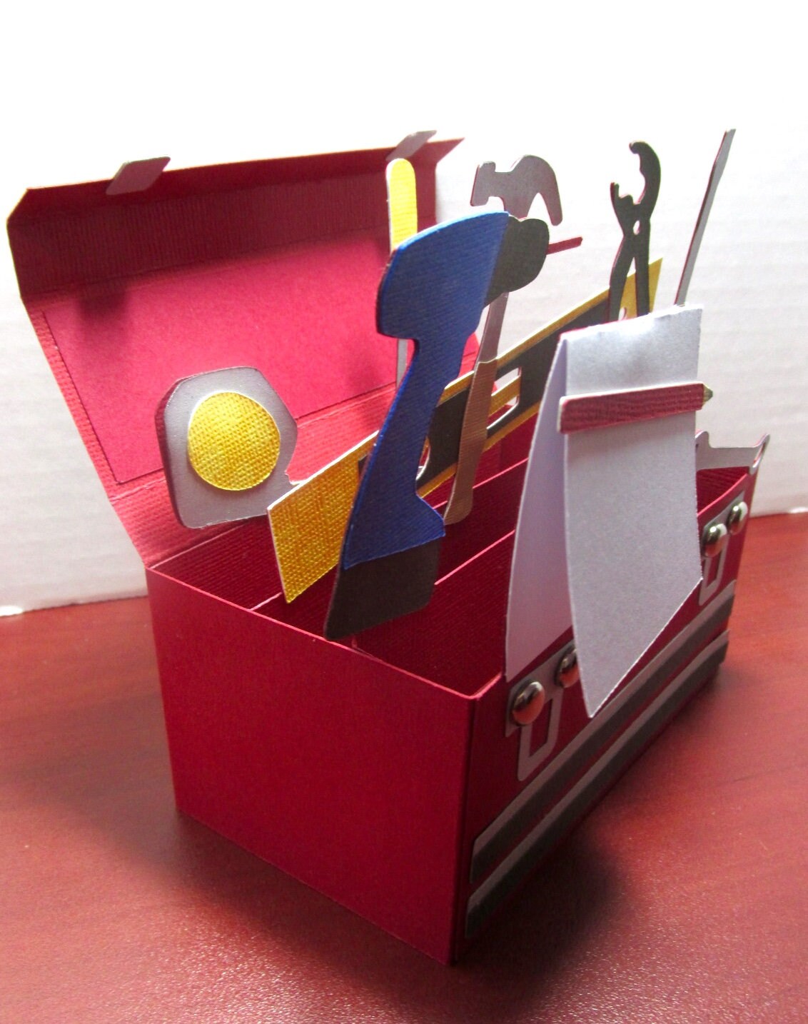 Tool Box Pop up Card for Handymen Unique Personalized Card | Etsy