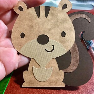 Woodland Critter Die Cuts for Decoration, Handmade Layered Cut Outs for ...