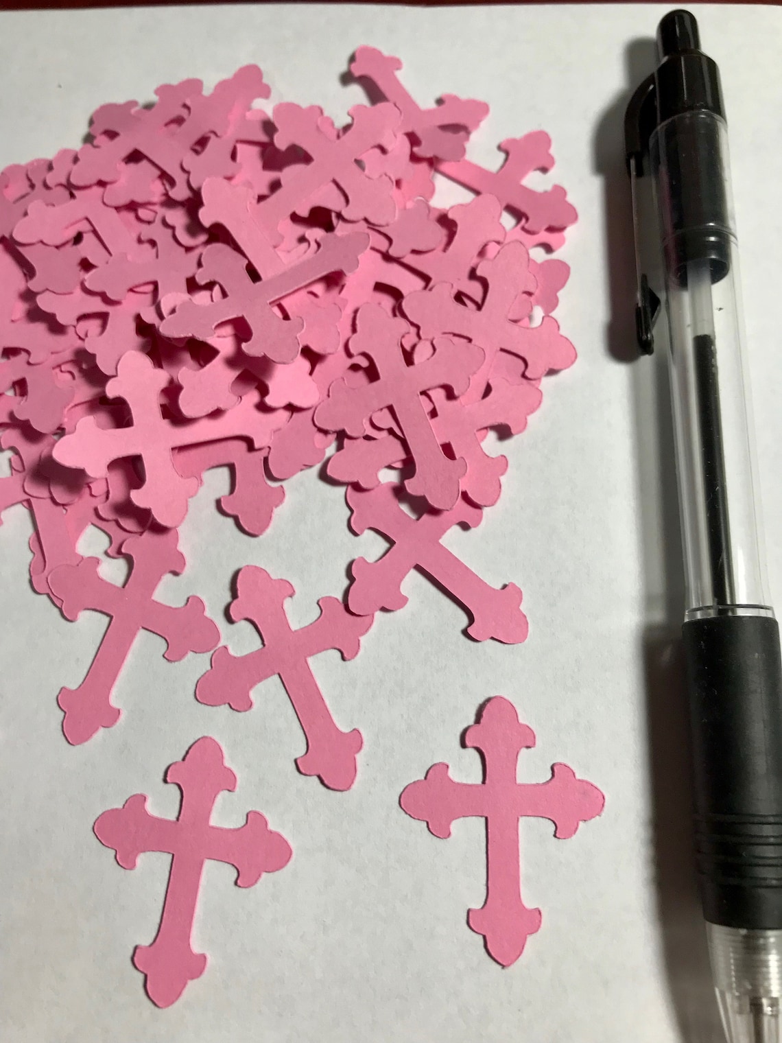 Easter Cross Confetti Cut Outs for Party Decorations, Paper Die Cuts ...