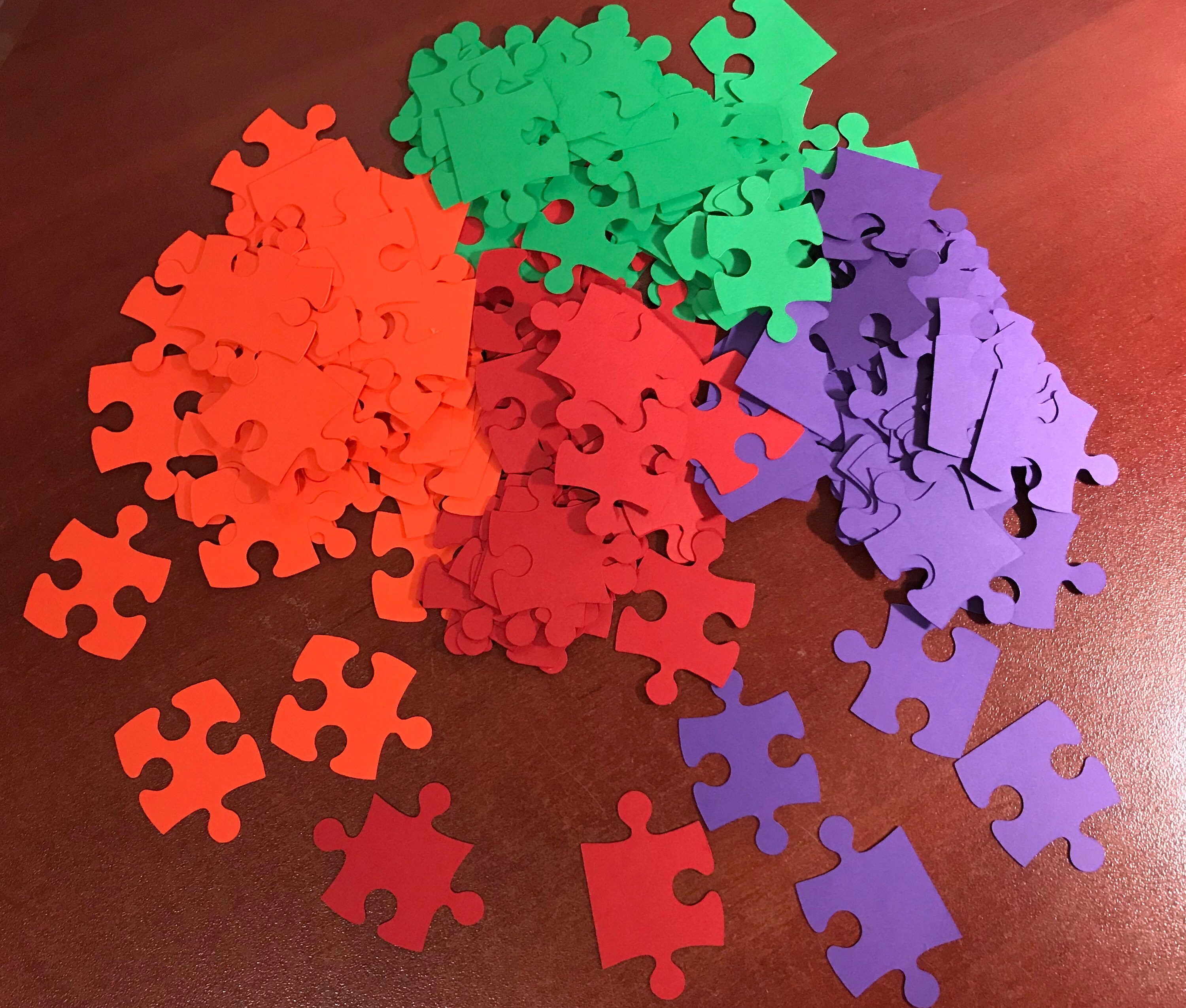 Puzzle Piece Confetti Die Cuts for Party Table Scatter Use - Etsy