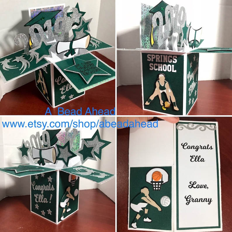 Custom Made Graduation Pop up Card, for 2025, 2026 College and High ...