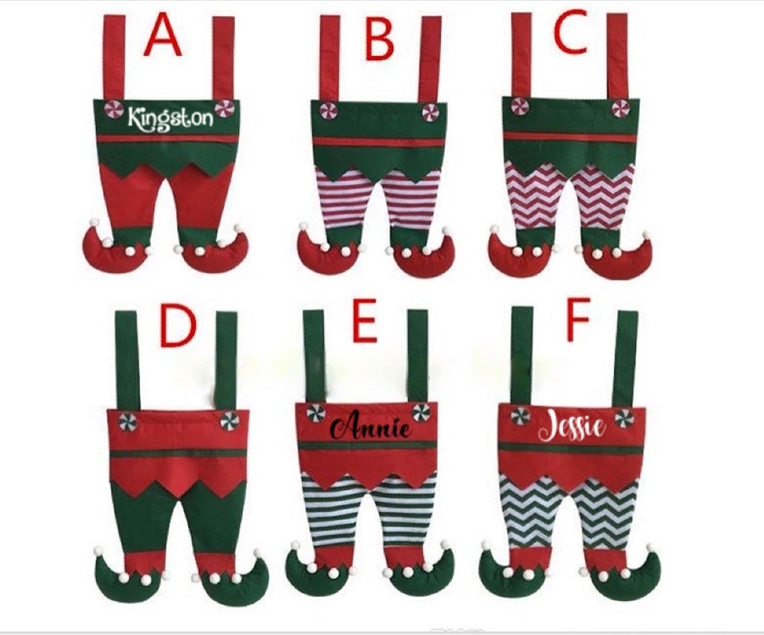 Cute Elf Pant Stocking, Personalized Holiday Gift for Entire Family - Etsy