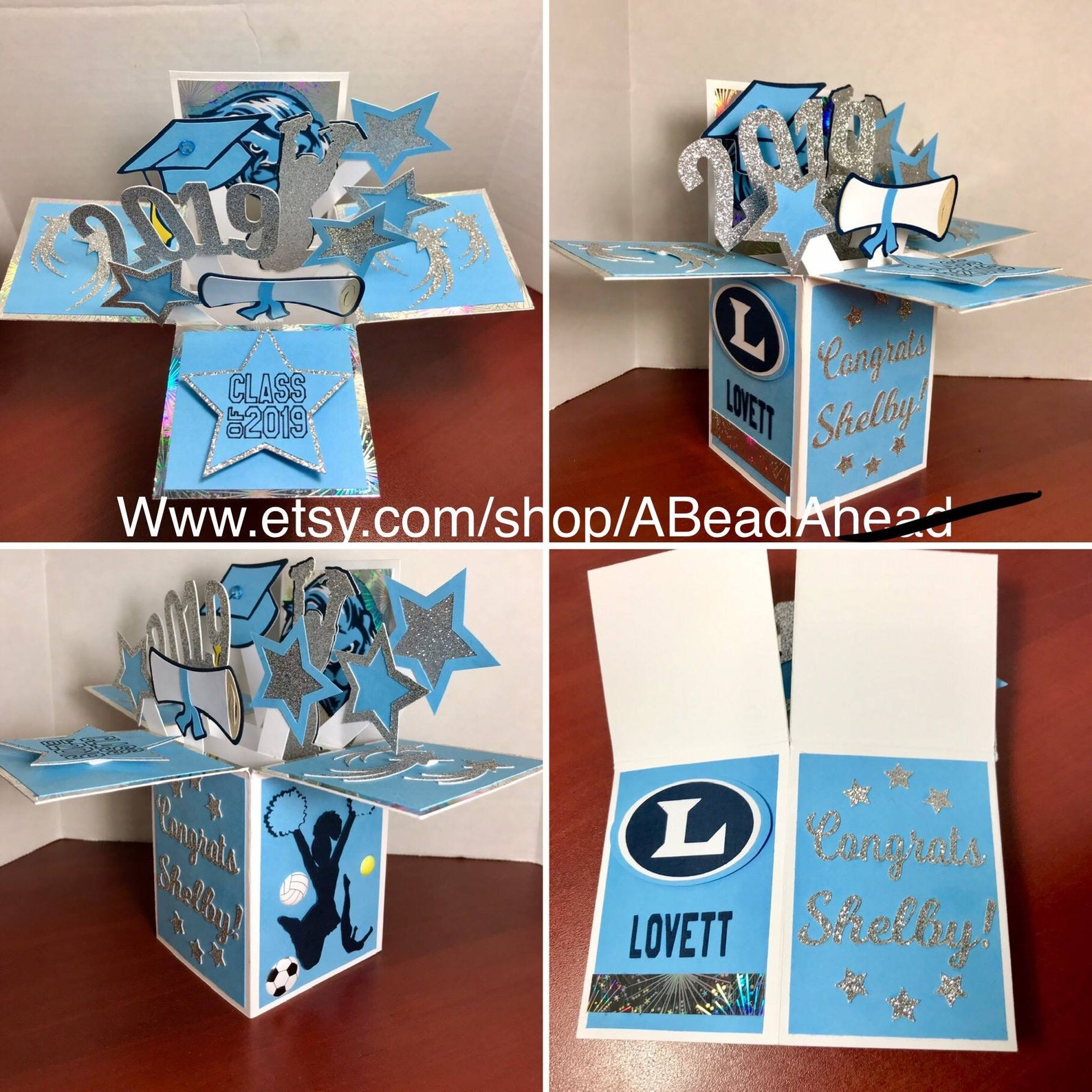 Custom Made Graduation Pop up Card for College and High - Etsy