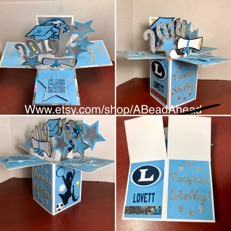 Custom Made Graduation Pop up Card for College and High - Etsy