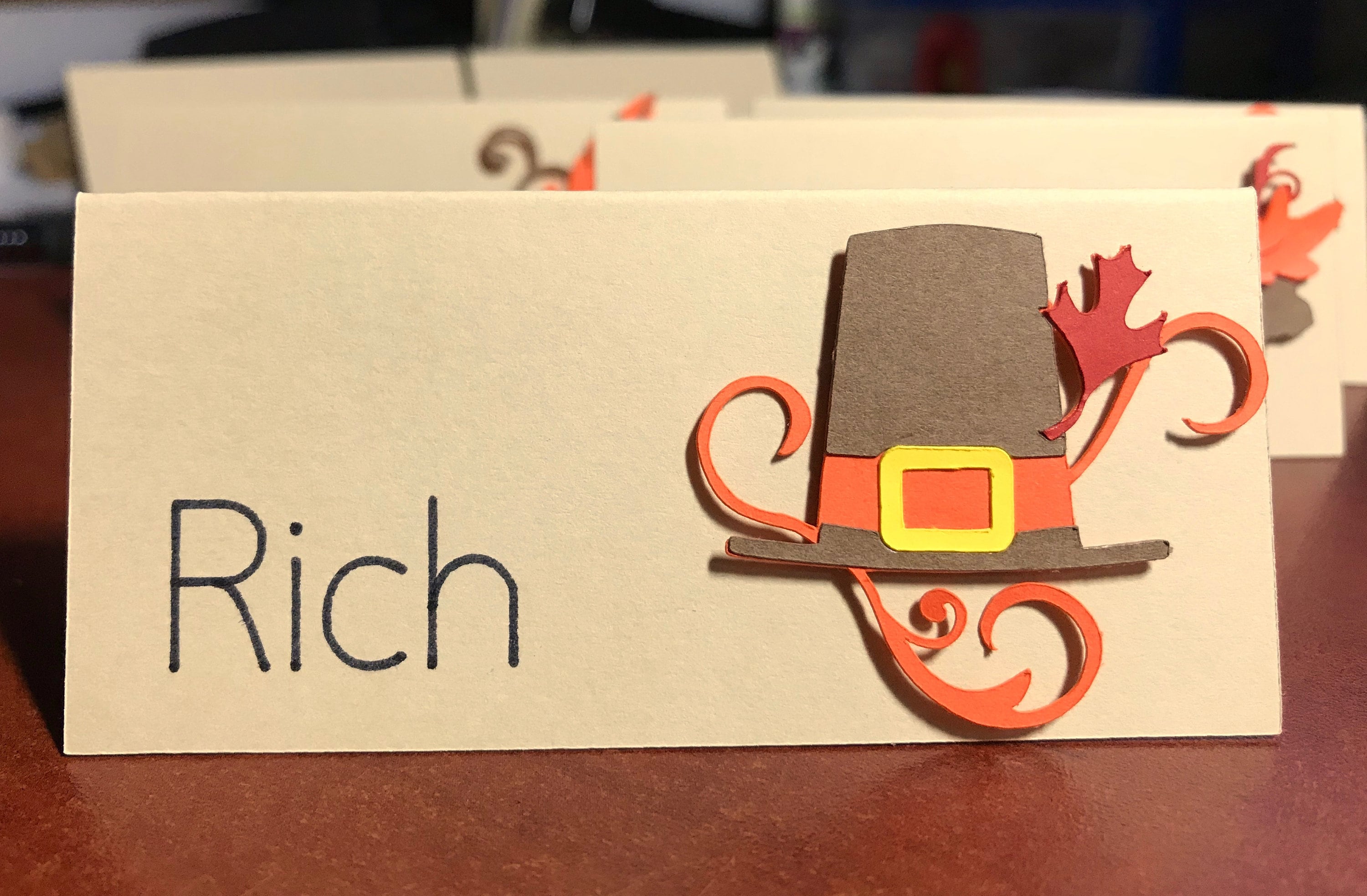 Name Place Cards for Thanksgiving Dinner Turkey Buffet Food - Etsy