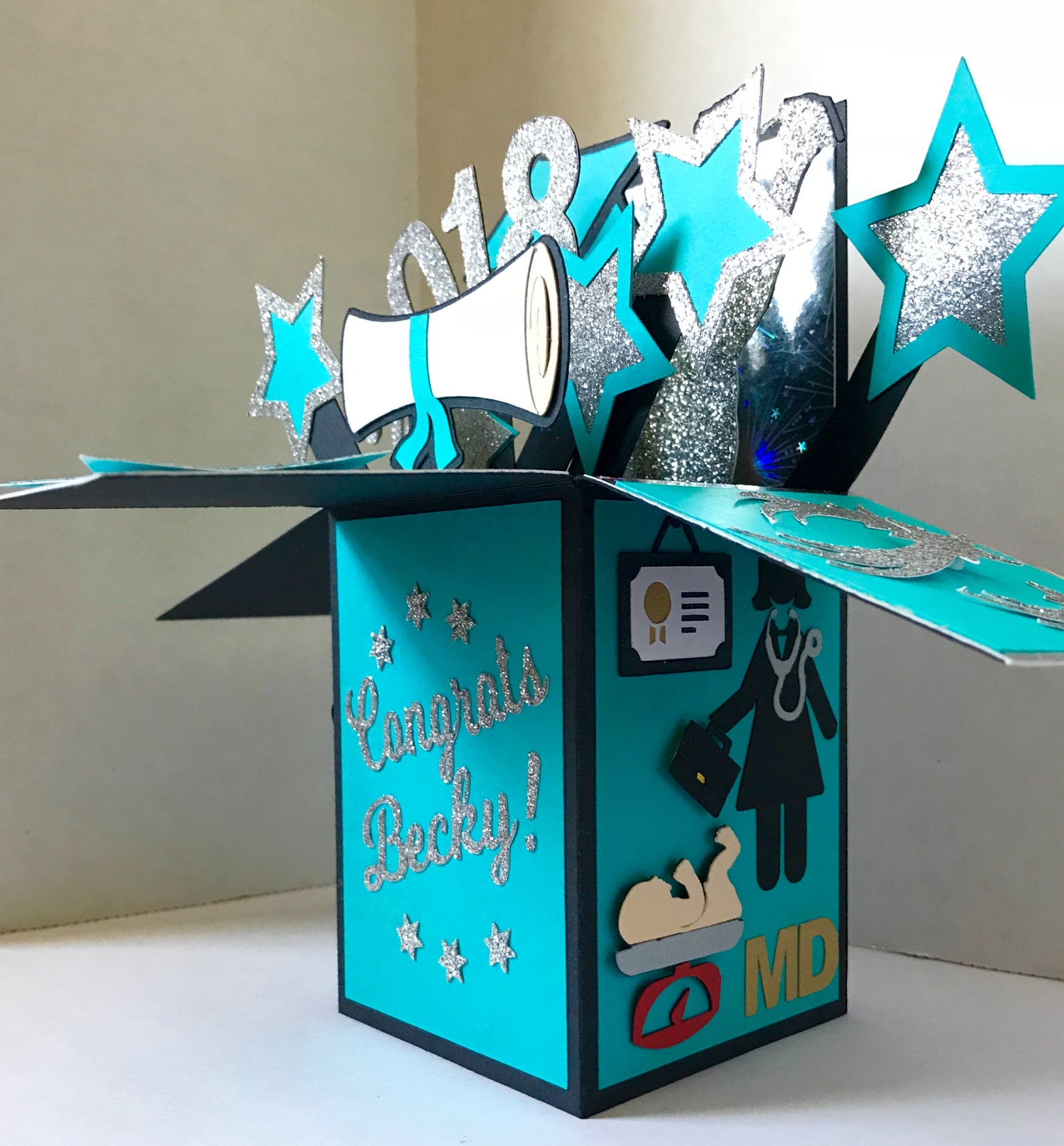 Custom Made Graduation Pop up Card, for 2025, 2026 College and High ...