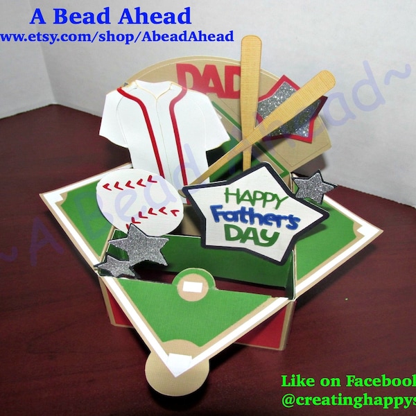 Baseball Pop up Card - Etsy