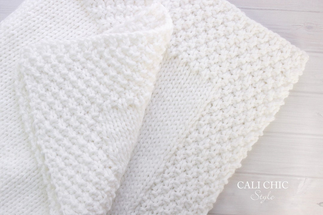 Easy Knit Throw Blanket PATTERN 608, Throw Pattern Oslo 608, DIY ...