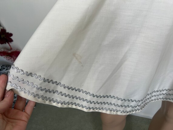 Vintage 1950s silver rick rack costume dress small 250 - Gem