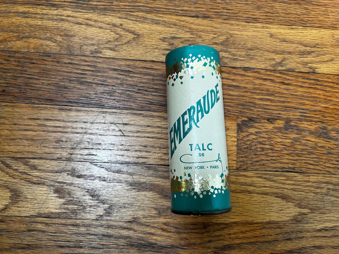 SALE Vintage 1940s Canister of Emeraude by Coty Talc Dusting Powder - Etsy