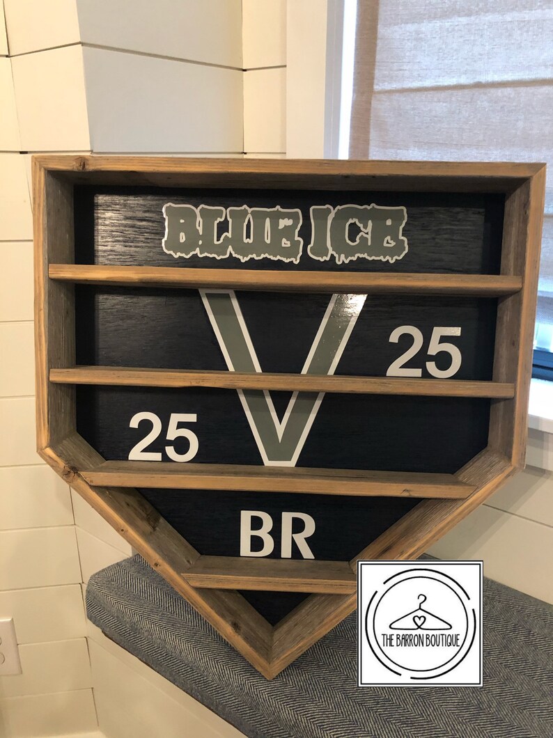 SOFTBALL-CUSTOM Display Rack Made From Reclaimed Wood - Etsy