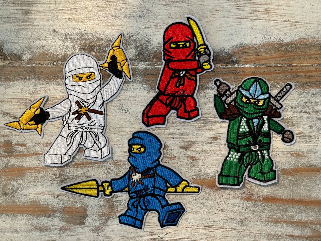 Ninja Cartoon Iron on Patches - Etsy