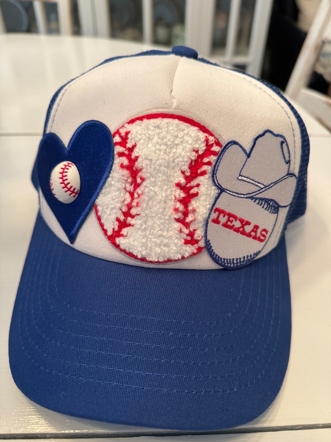 Texas Rangers Cowboy Hat Baseball Trucker Cap - Etsy