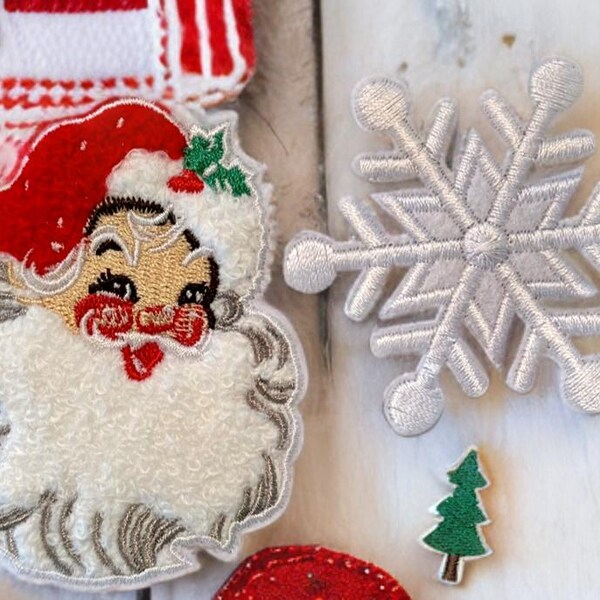 Santa Iron On - Etsy