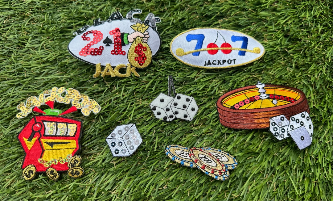 Casino, Poker & Slot Machine Iron on Patches - Etsy