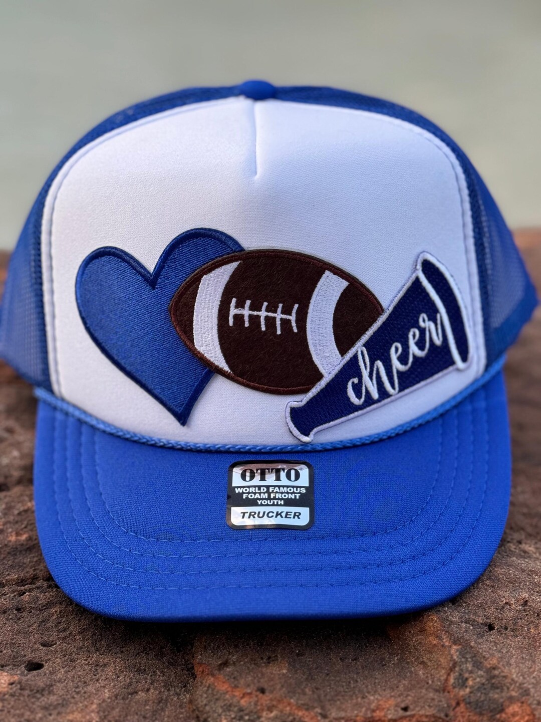 YOUTH Cheer Trucker Hat in Royal Blue (free Shipping) - Etsy