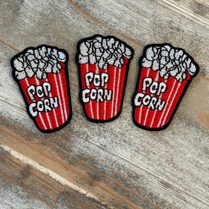 Popcorn Iron on Patch - Etsy