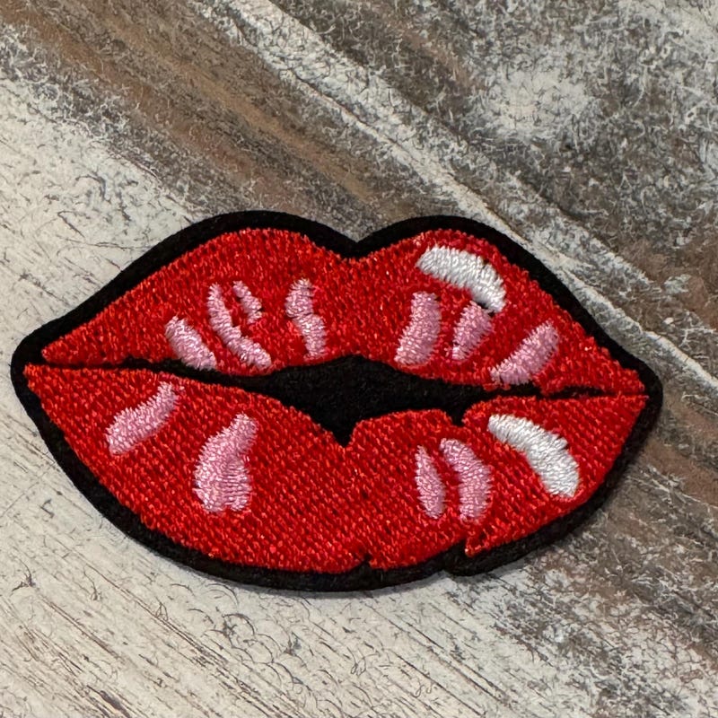 Custom Sequin Patch Lips - Etsy