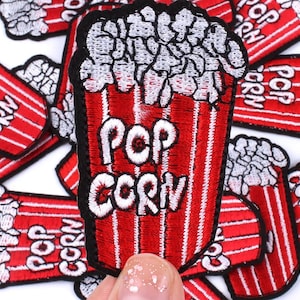 Popcorn Iron on Patch - Etsy
