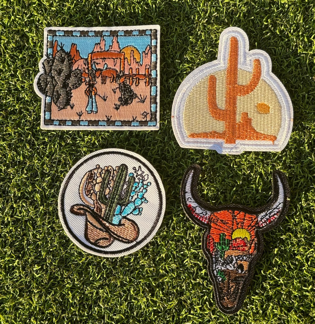 Desert Cowboy Iron on Patches - Etsy