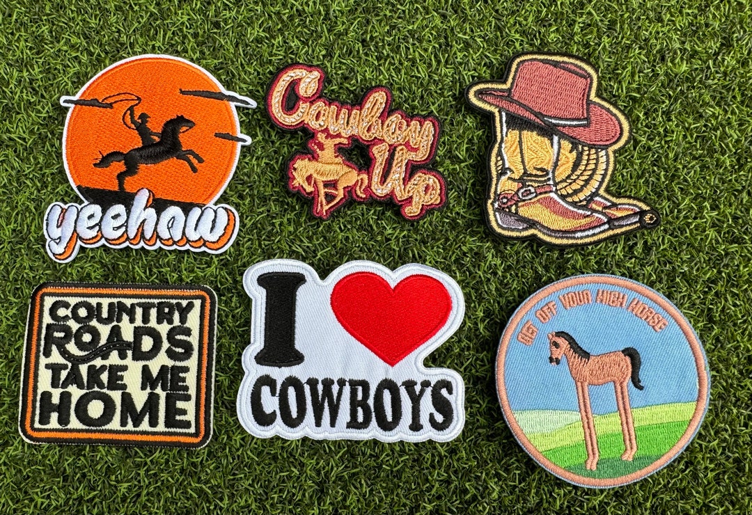 Country Western & Cowboys Iron on Patches - Etsy