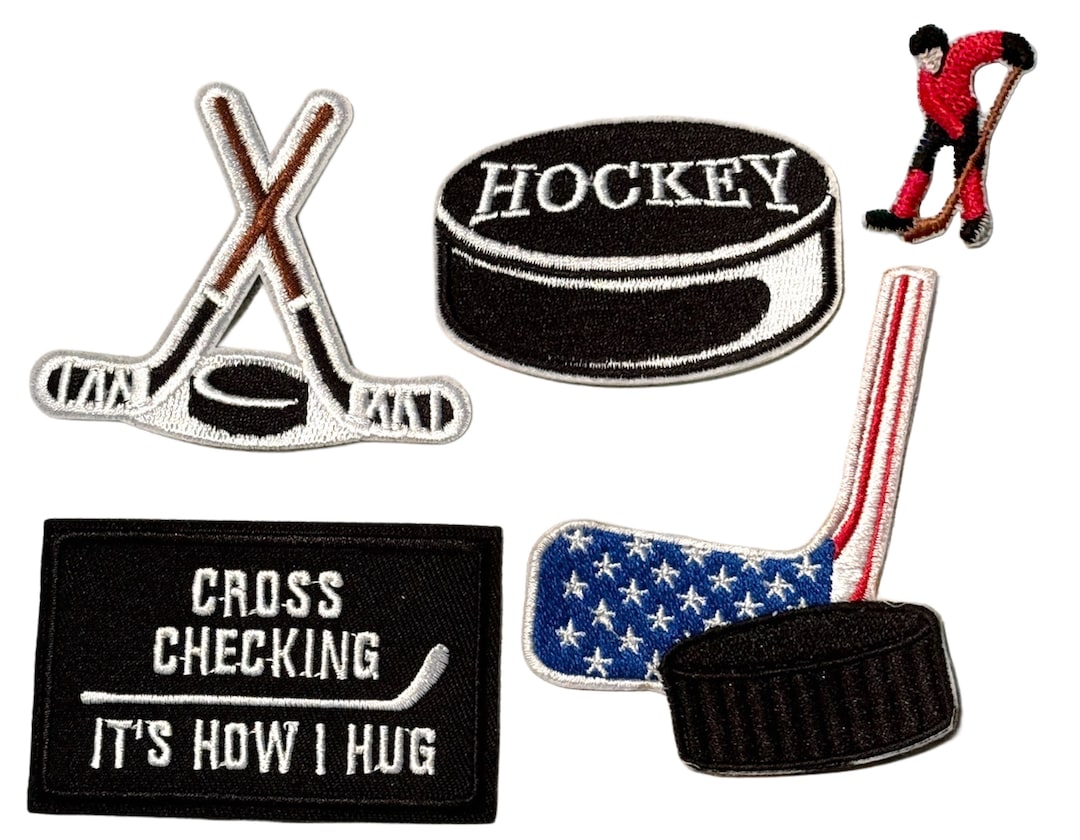 Hockey Iron on Patches - Etsy