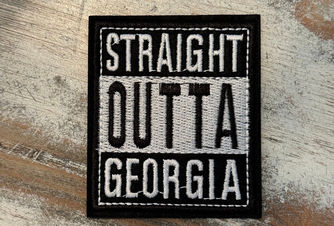 Straight Outta Georgia Iron on Patch - Etsy