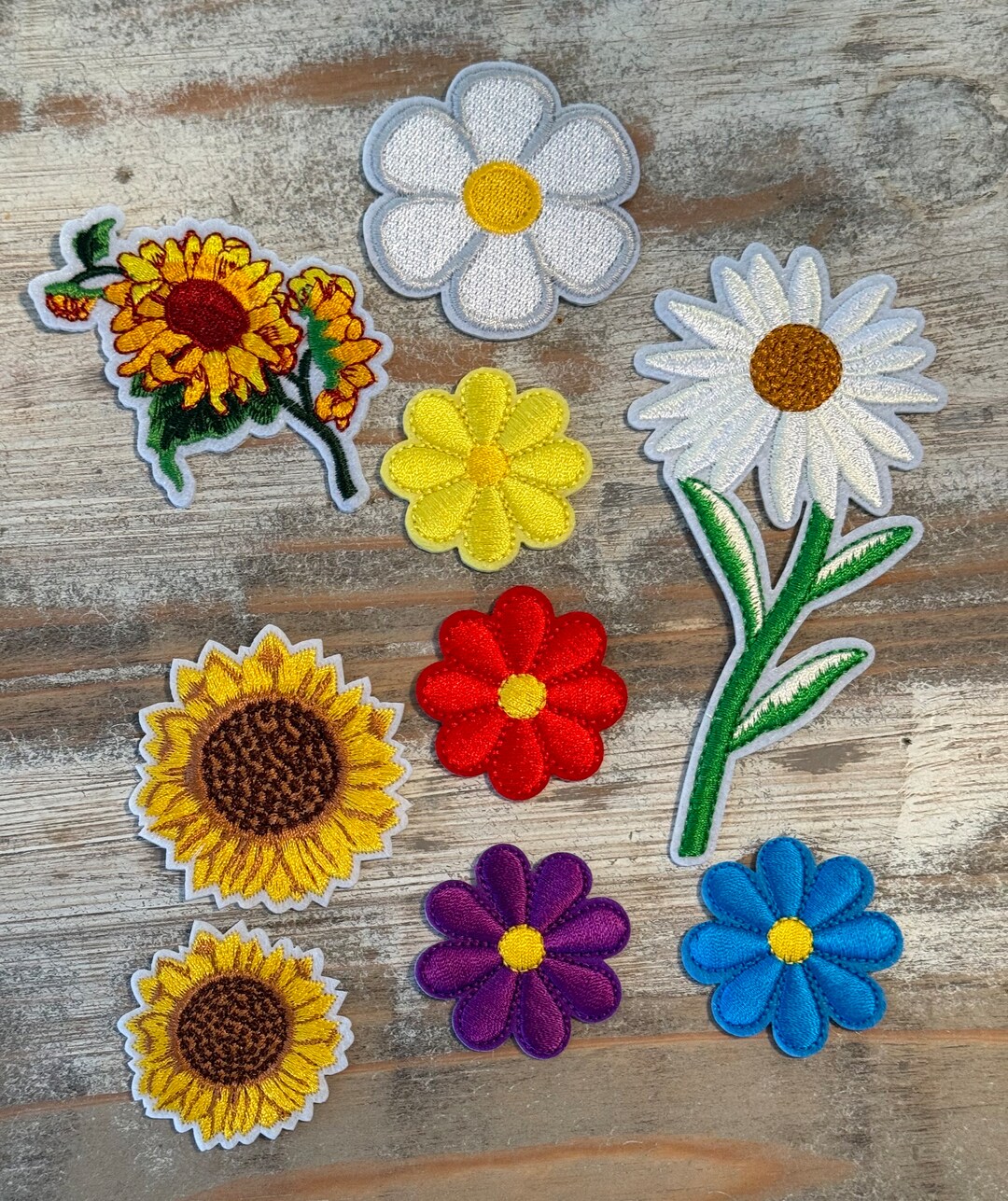 Flower Iron on Patches (various Styles) - Etsy