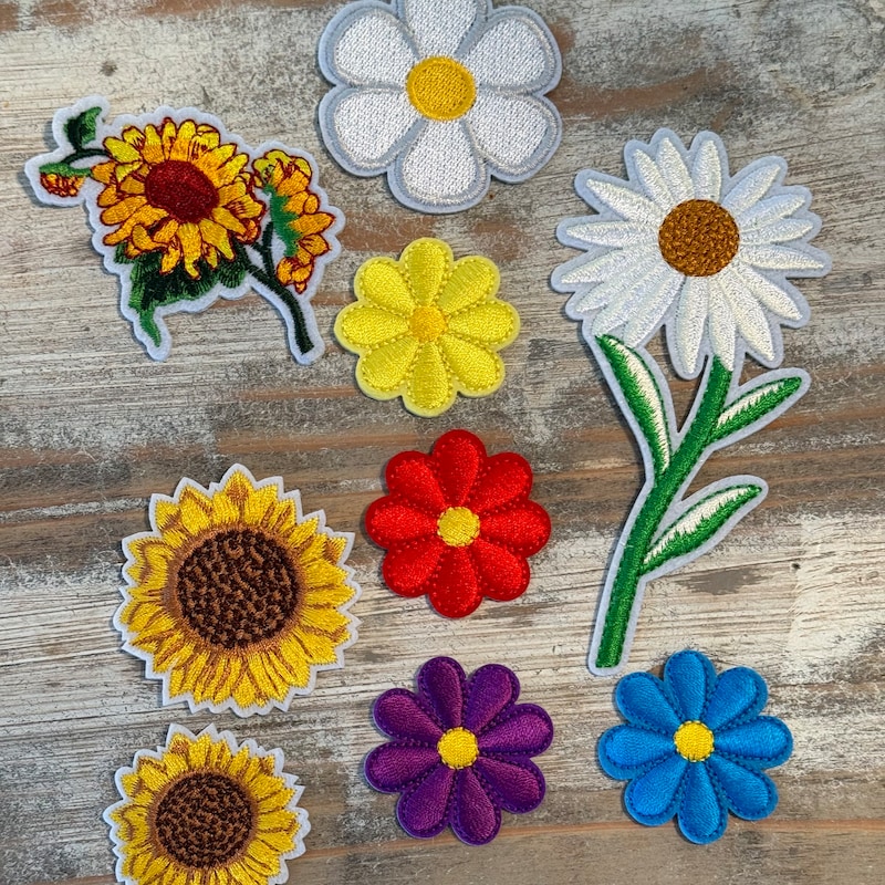 Flower Iron on Patch - Etsy