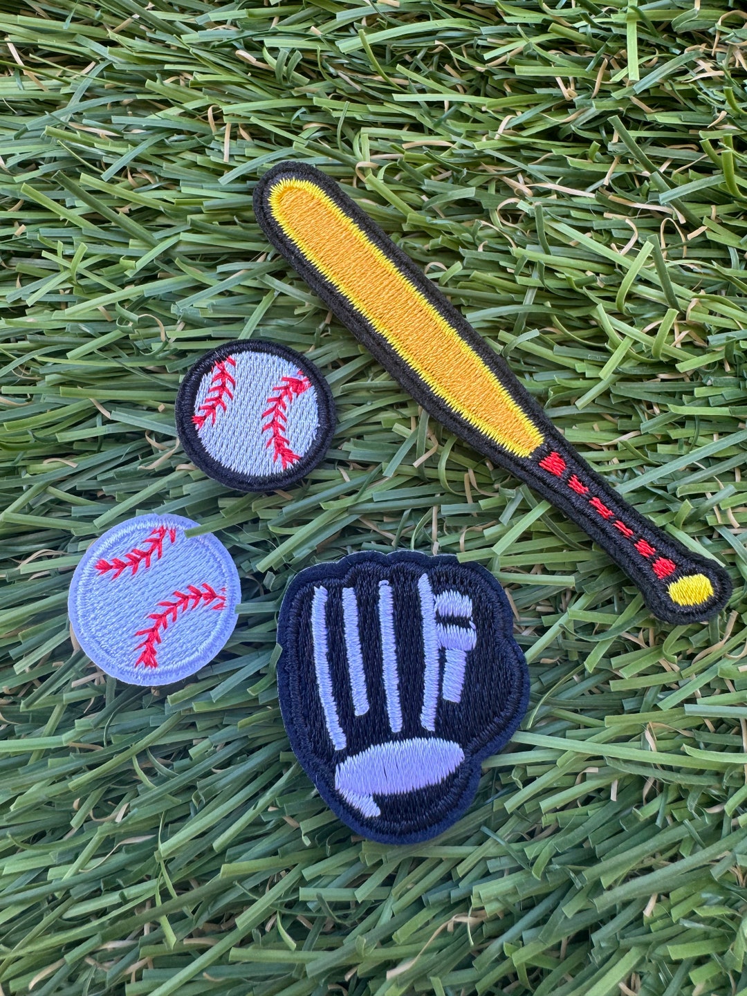 Baseball Themed Iron on Patches - Etsy