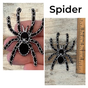 Spider & Web Iron on Patches - Etsy