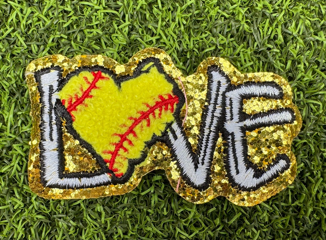Softball Love Iron on Patch - Etsy